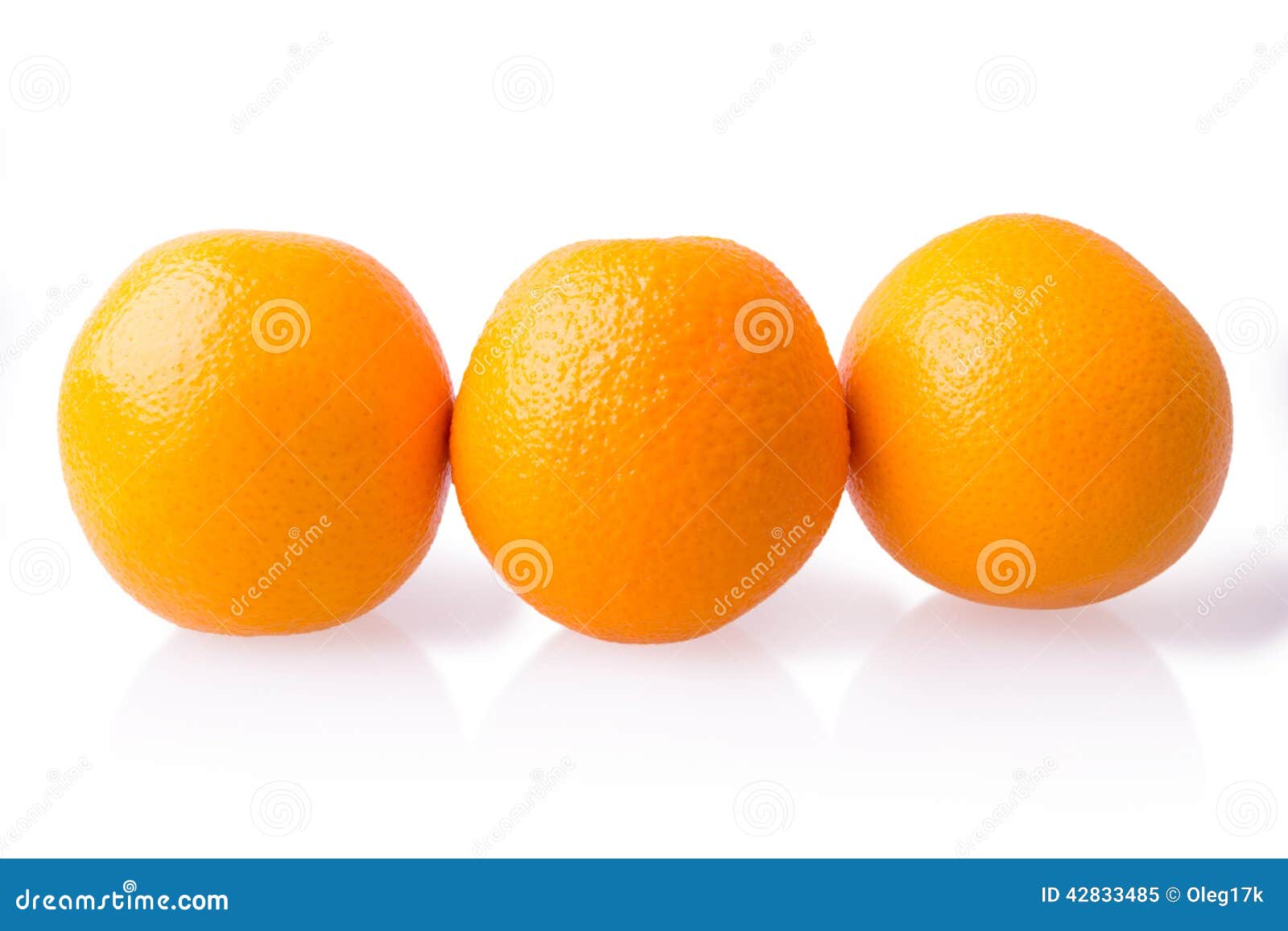 Three ripe oranges stock image. Image of round, tasty - 42833485
