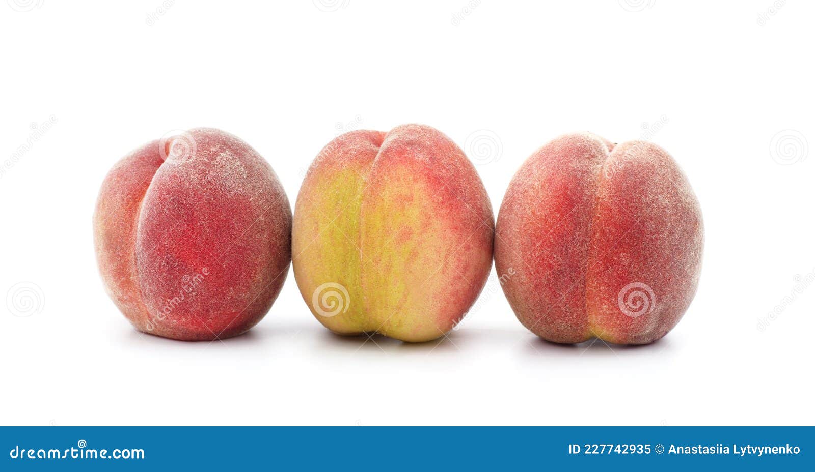 Three ripe peaches stock image. Image of objects, mature - 227742935