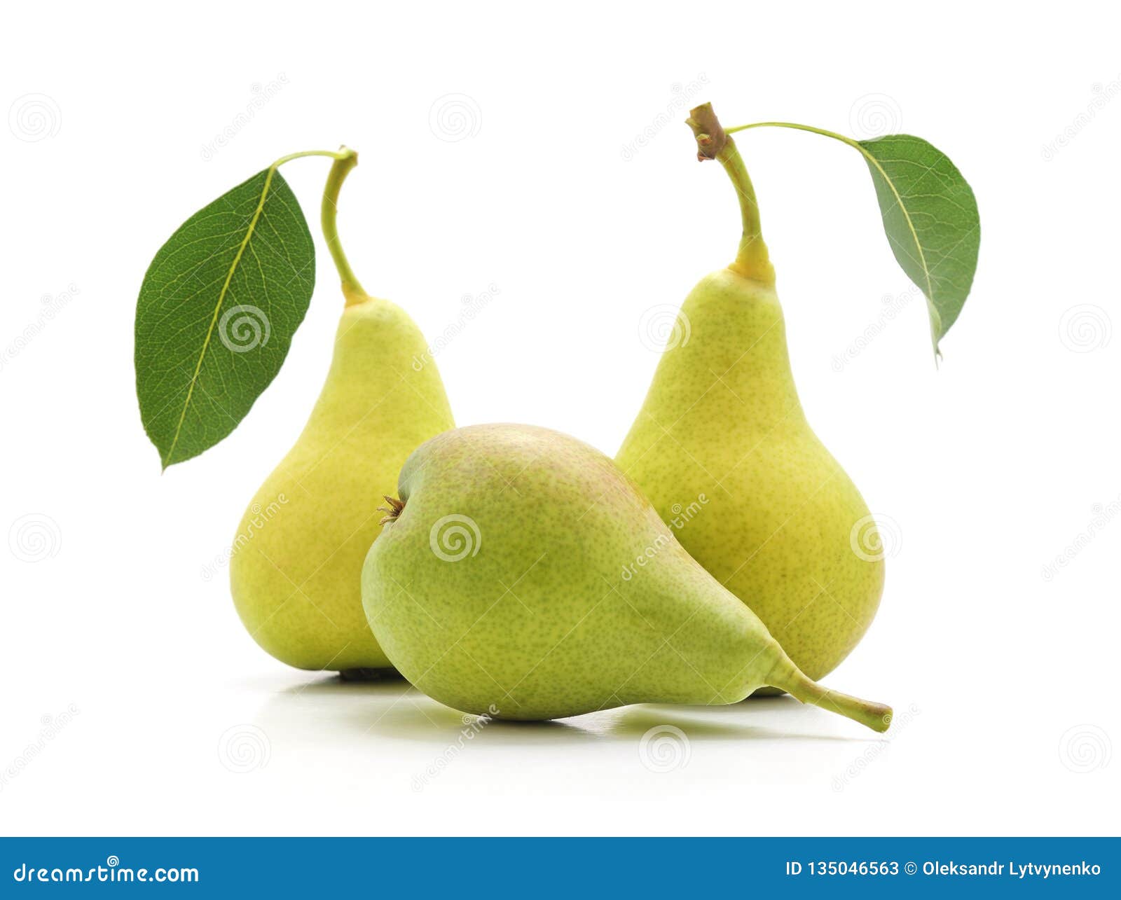Three ripe pears stock image. Image of juicy, pair, healthy - 135046563