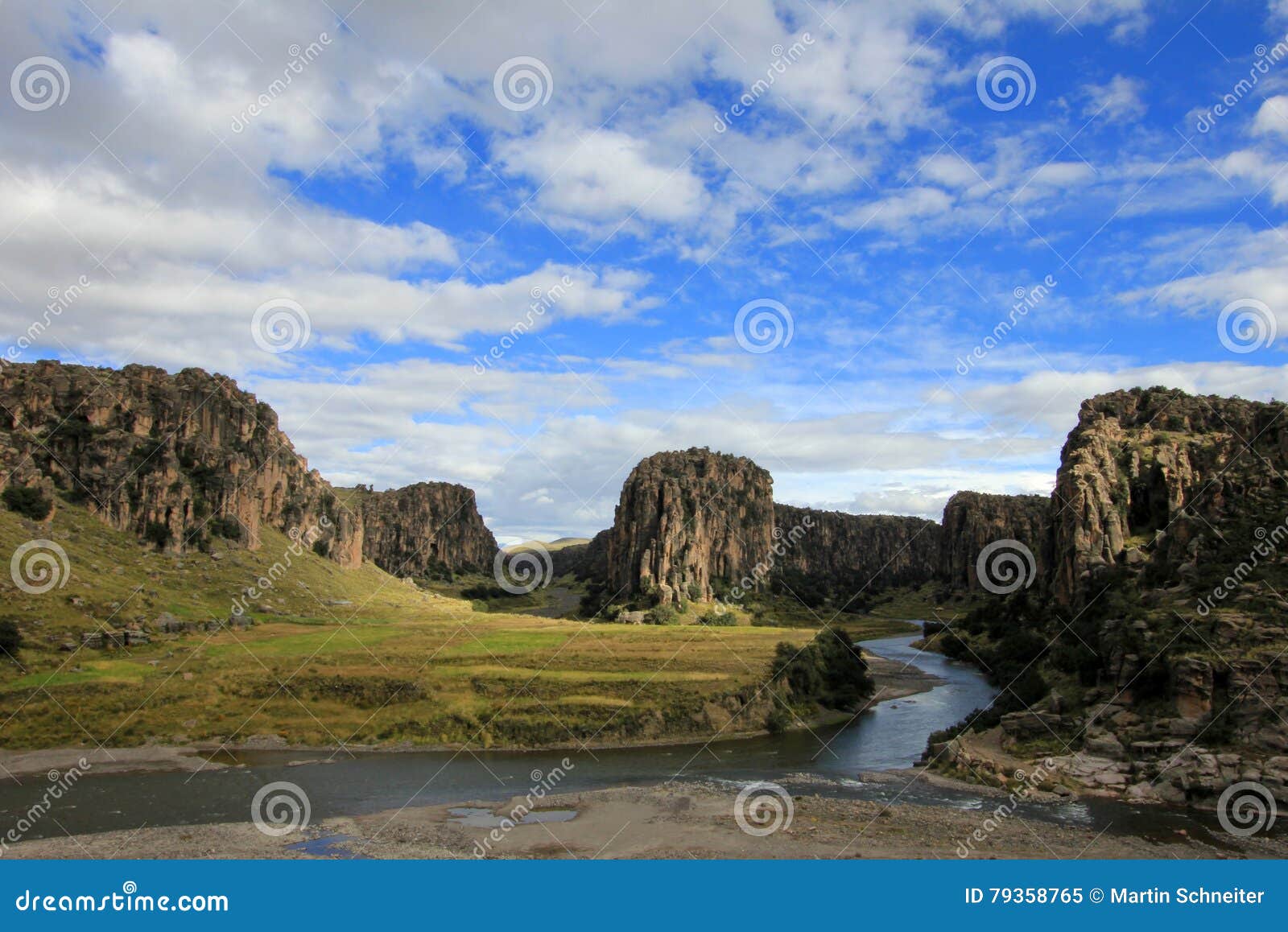 Three Rivers and Canyons Crossing, Apurimac River Andean Highlands Peru ...