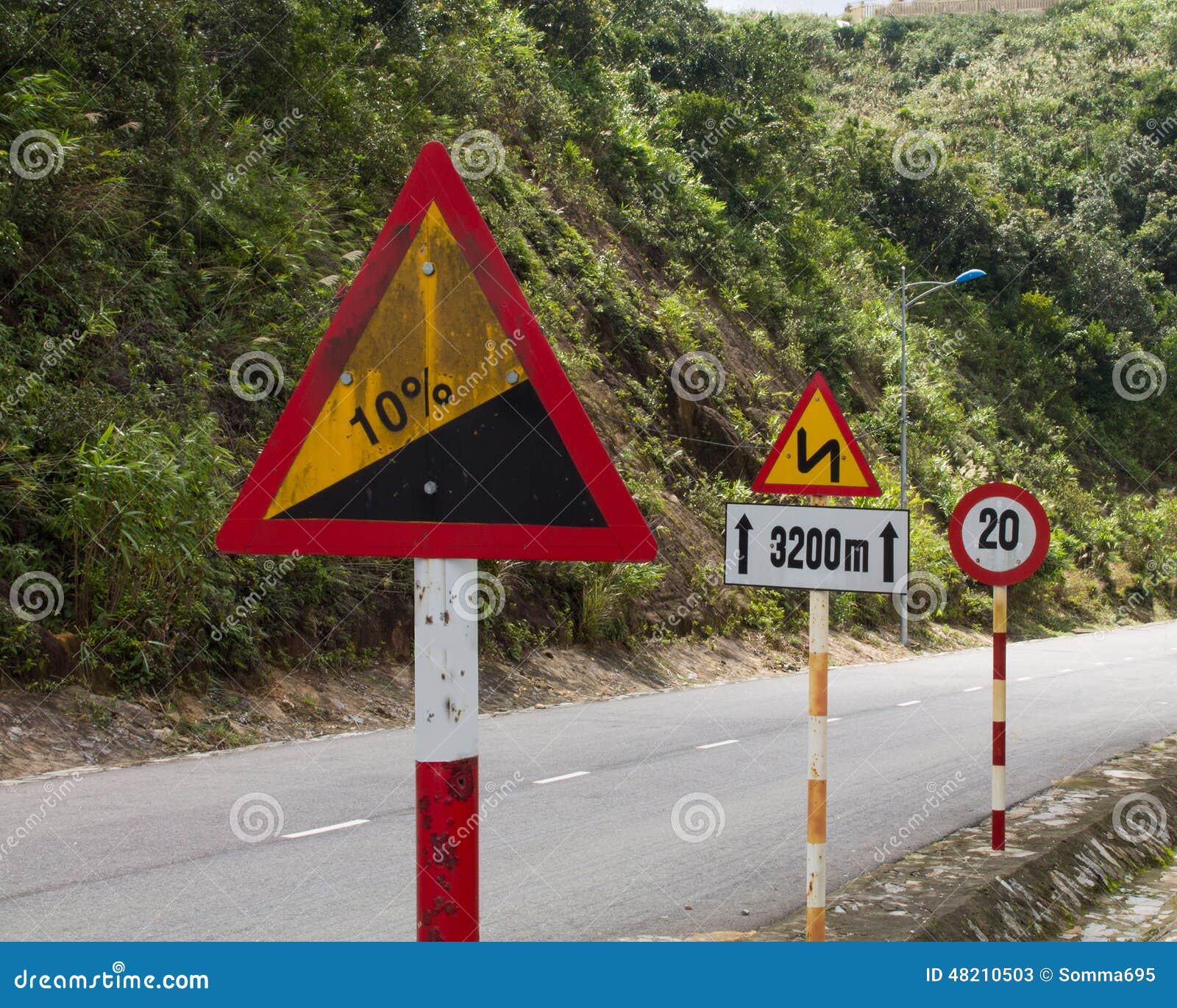 Three road signs stock image. Image of three, speed, green - 48210503