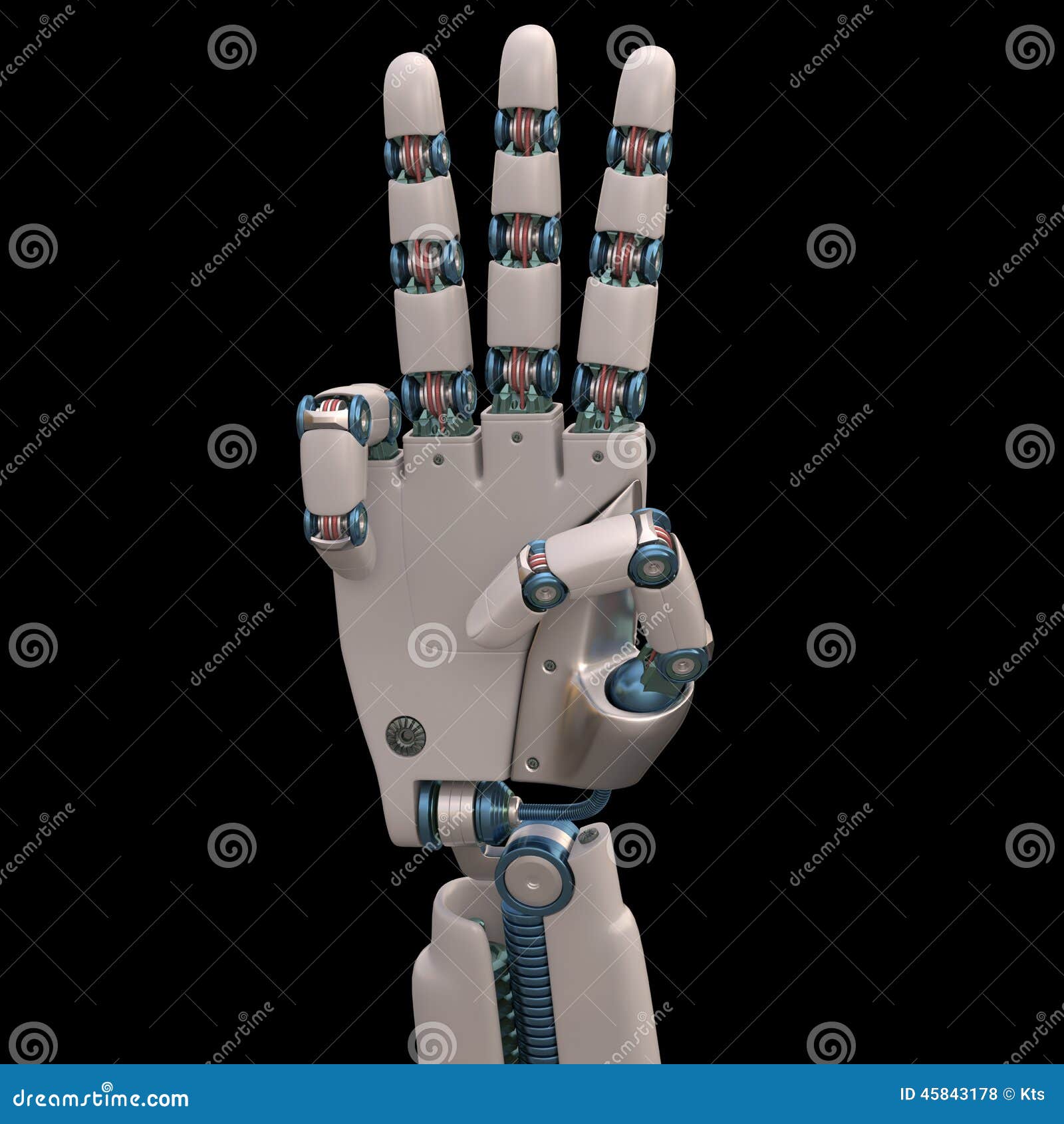 Three Robot stock photo. Image of gesture, mechanical - 45843178