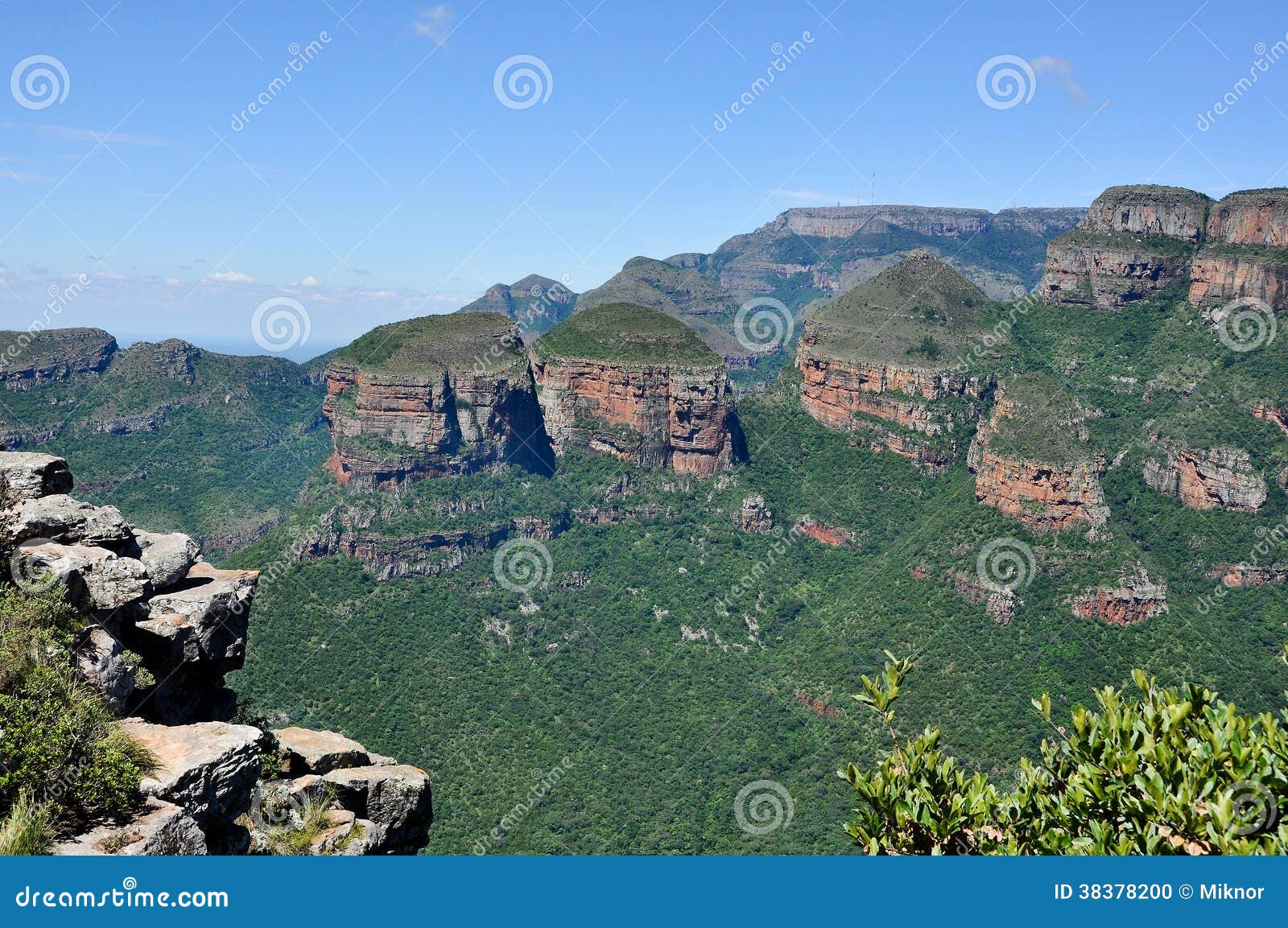 The Three Rondavels stock photo. Image of epic, rocks - 38378200