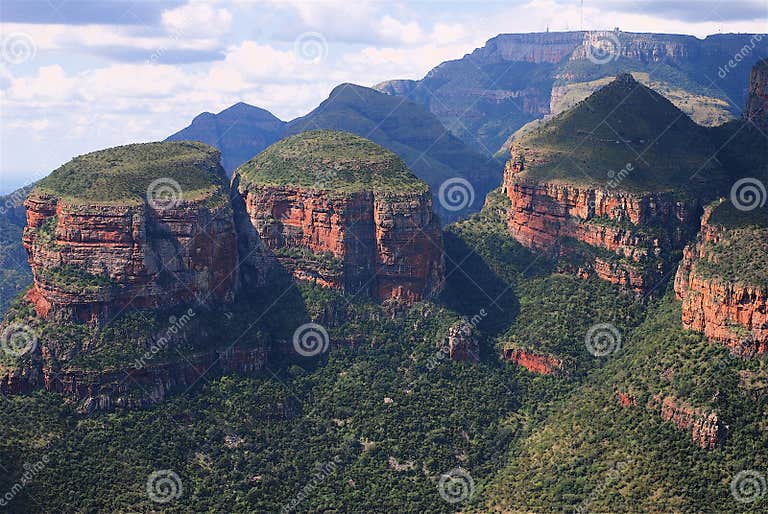 Three Rondavels stock photo. Image of green, landscape - 9087208