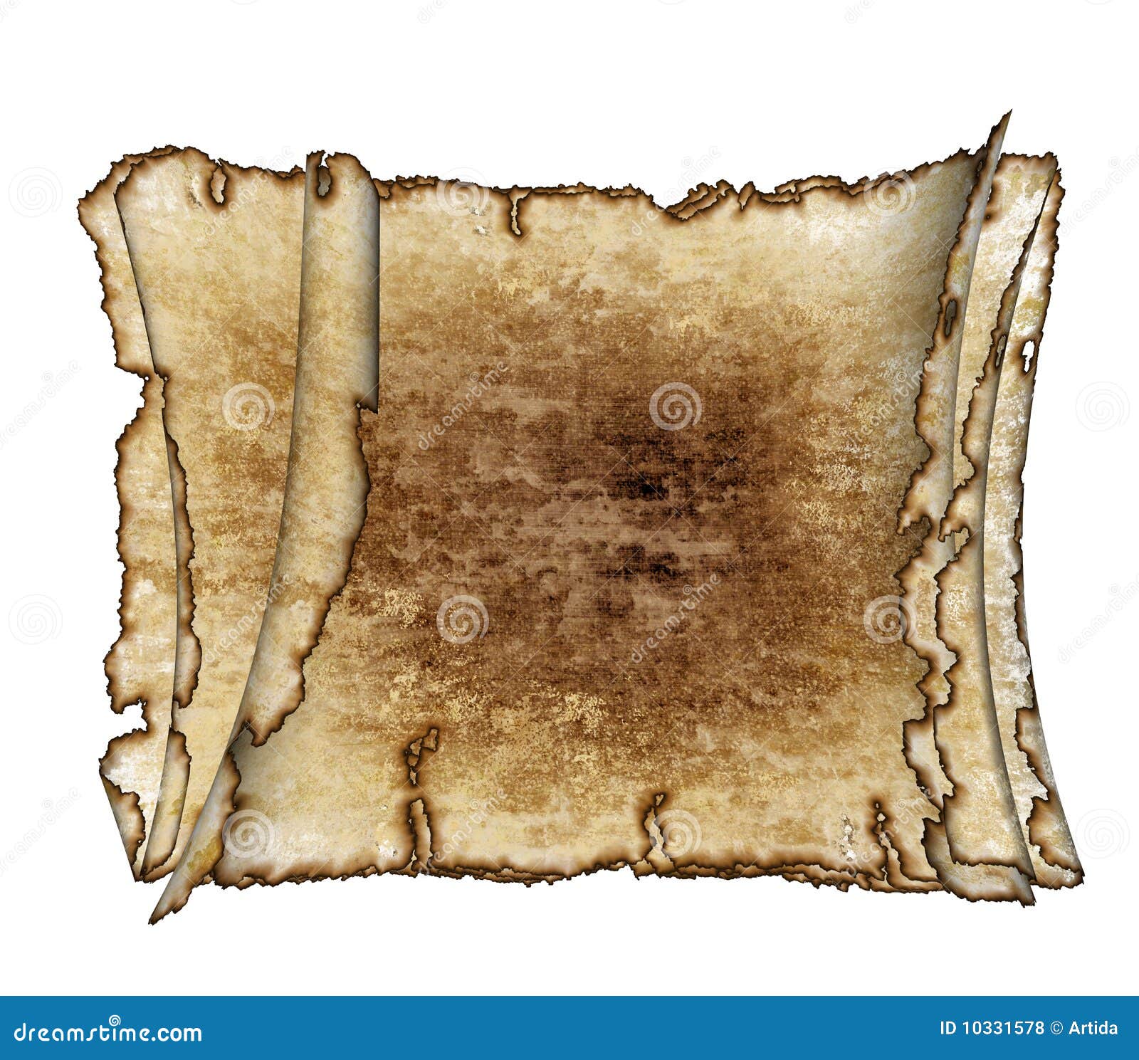 Old Rough Antique Parchment Paper Scroll, Texture Royalty-Free Stock ...