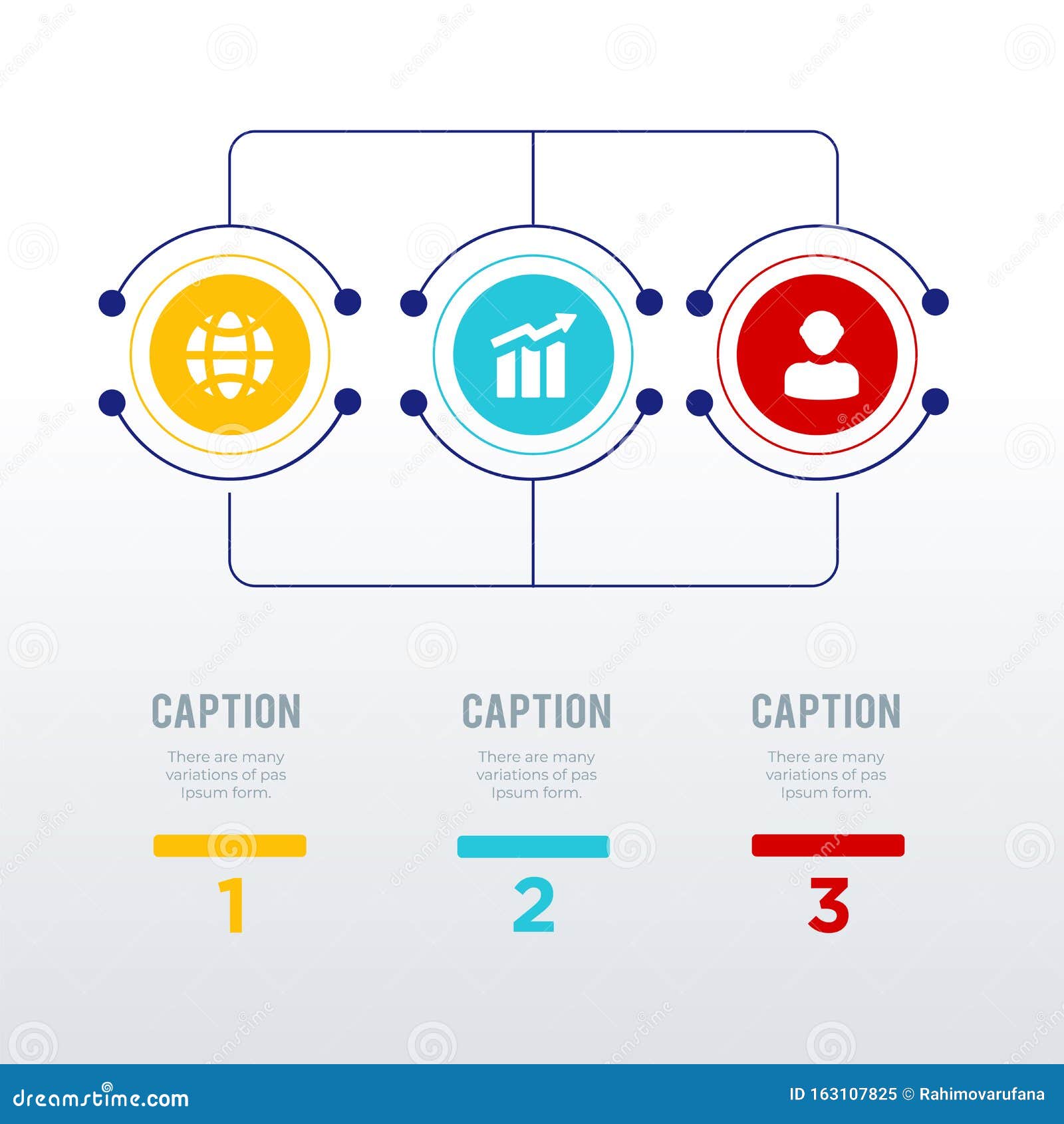 A Set Of Three Round Icons In A Flat Style, Antiseptics Or ...