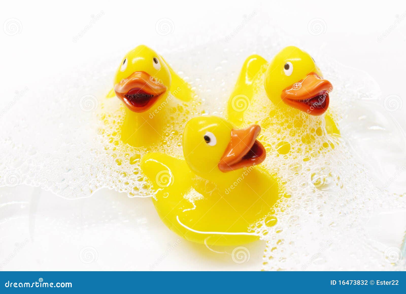 Three rubber ducks stock photo. Image of plastic, small - 16473832