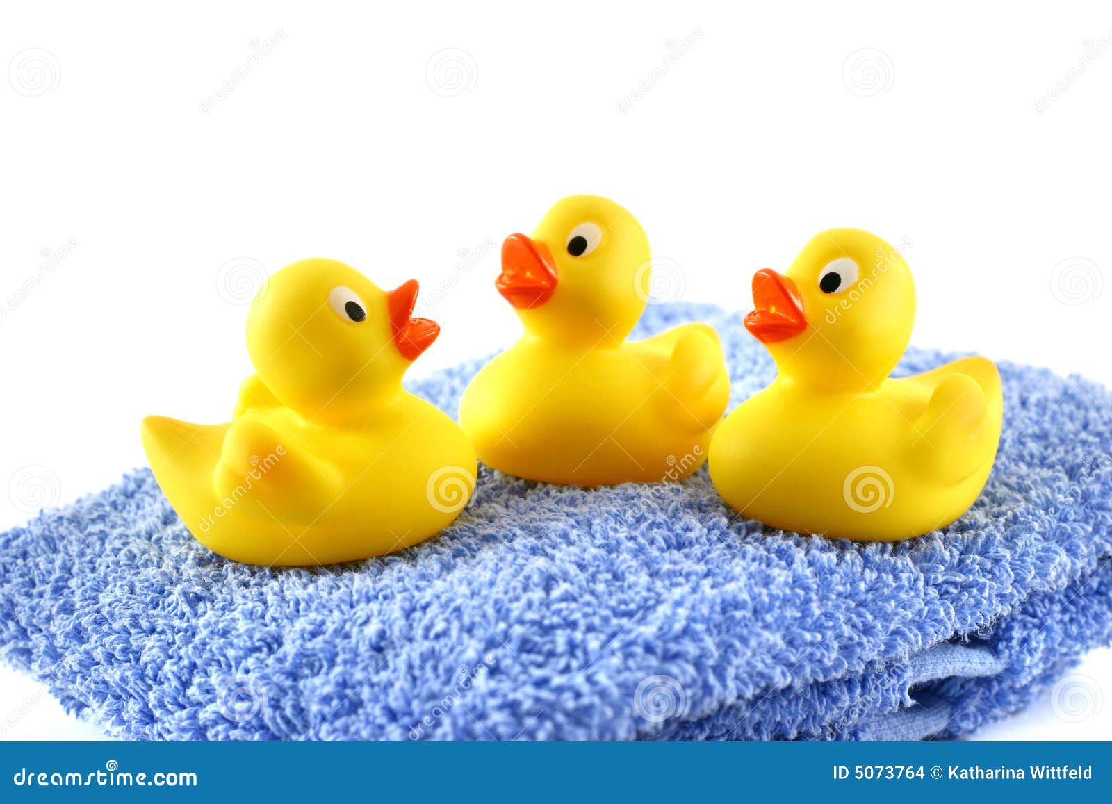 Three rubber ducks stock photo. Image of white, space - 5073764