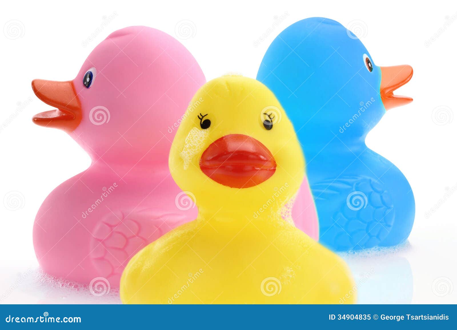 Three rubber ducks stock image. Image of rubber, conflict - 34904835