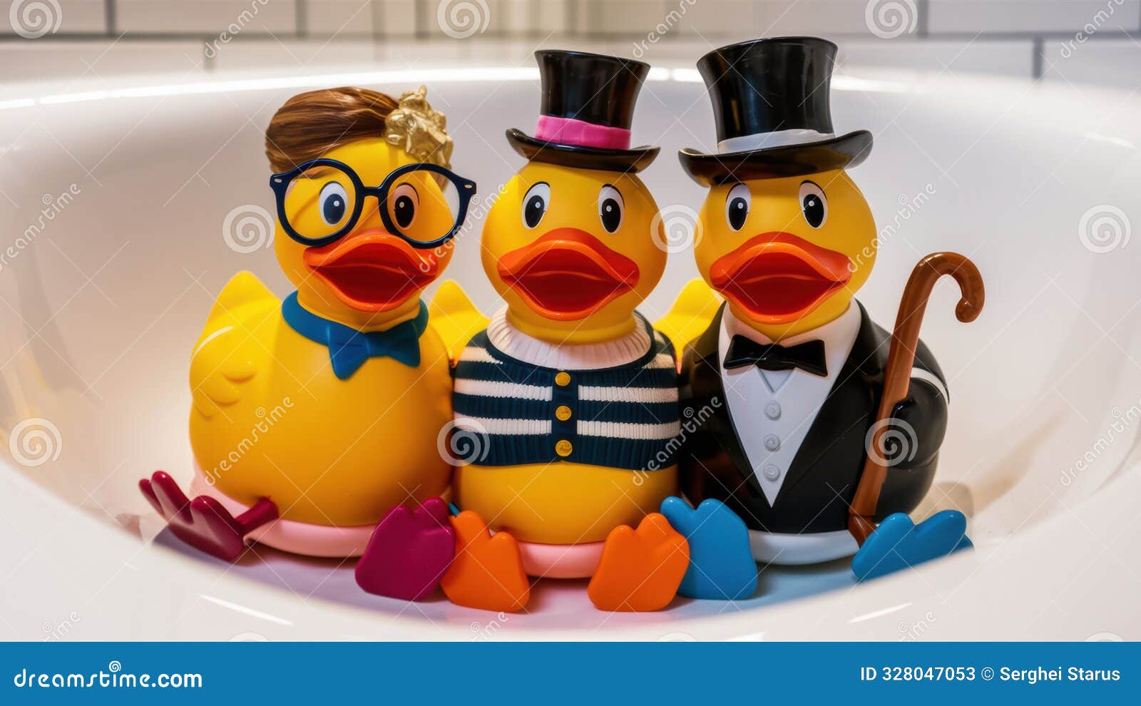 Three Rubber Ducks Royalty-Free Stock Photo | CartoonDealer.com #43630713