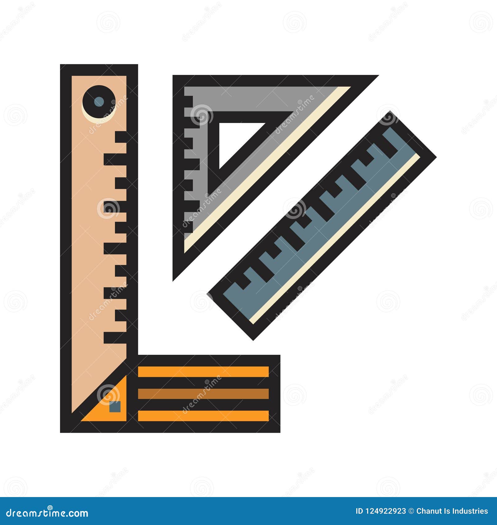 Three Rulers Set Vector Illustration | CartoonDealer.com #24456448