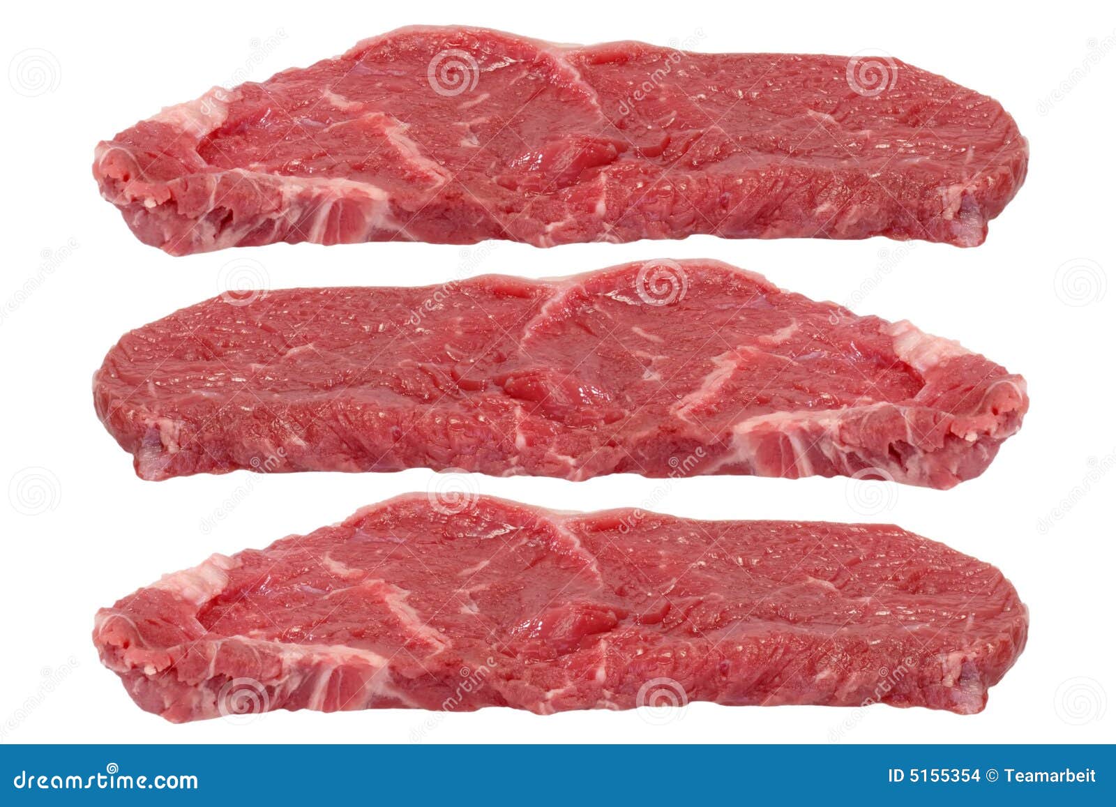 Three rump steaks stock photo. Image of grocery, steak - 5155354