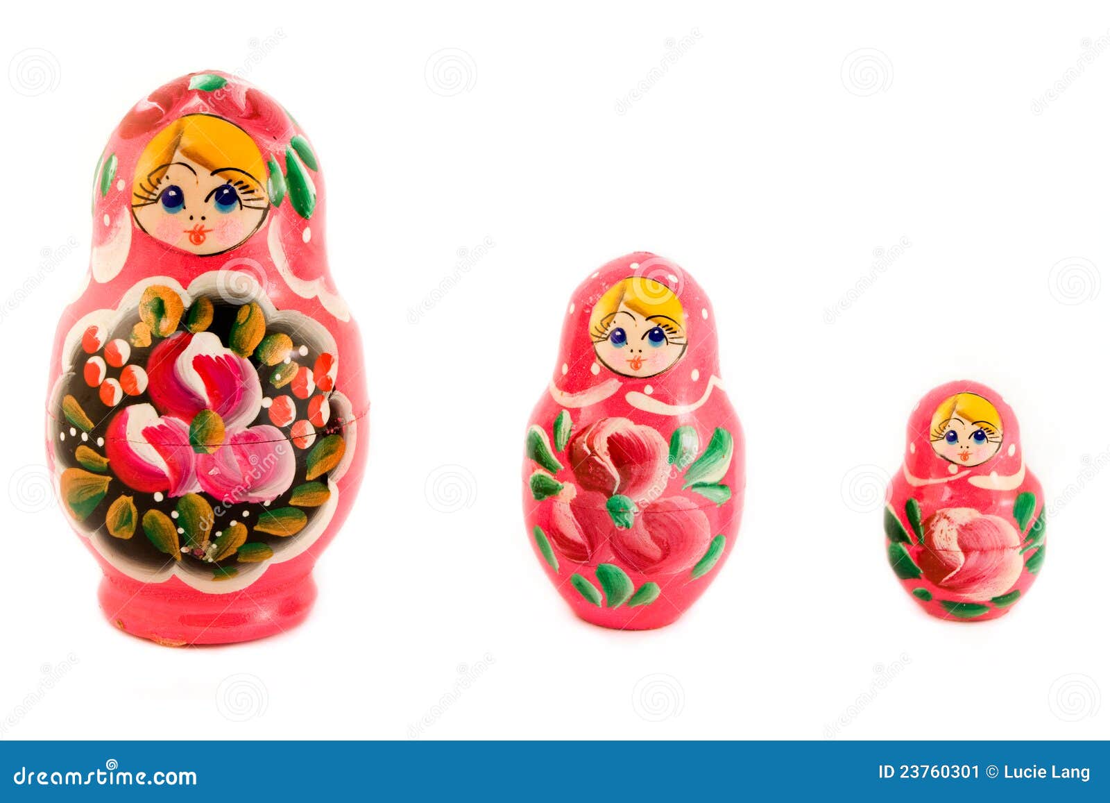 Three Russian dolls stock image. Image of white, face - 23760301