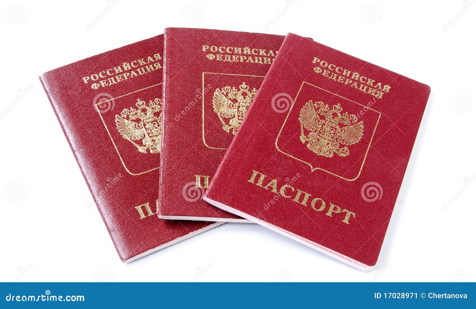 Three Russian International Passports Stock Image - Image of embassy ...