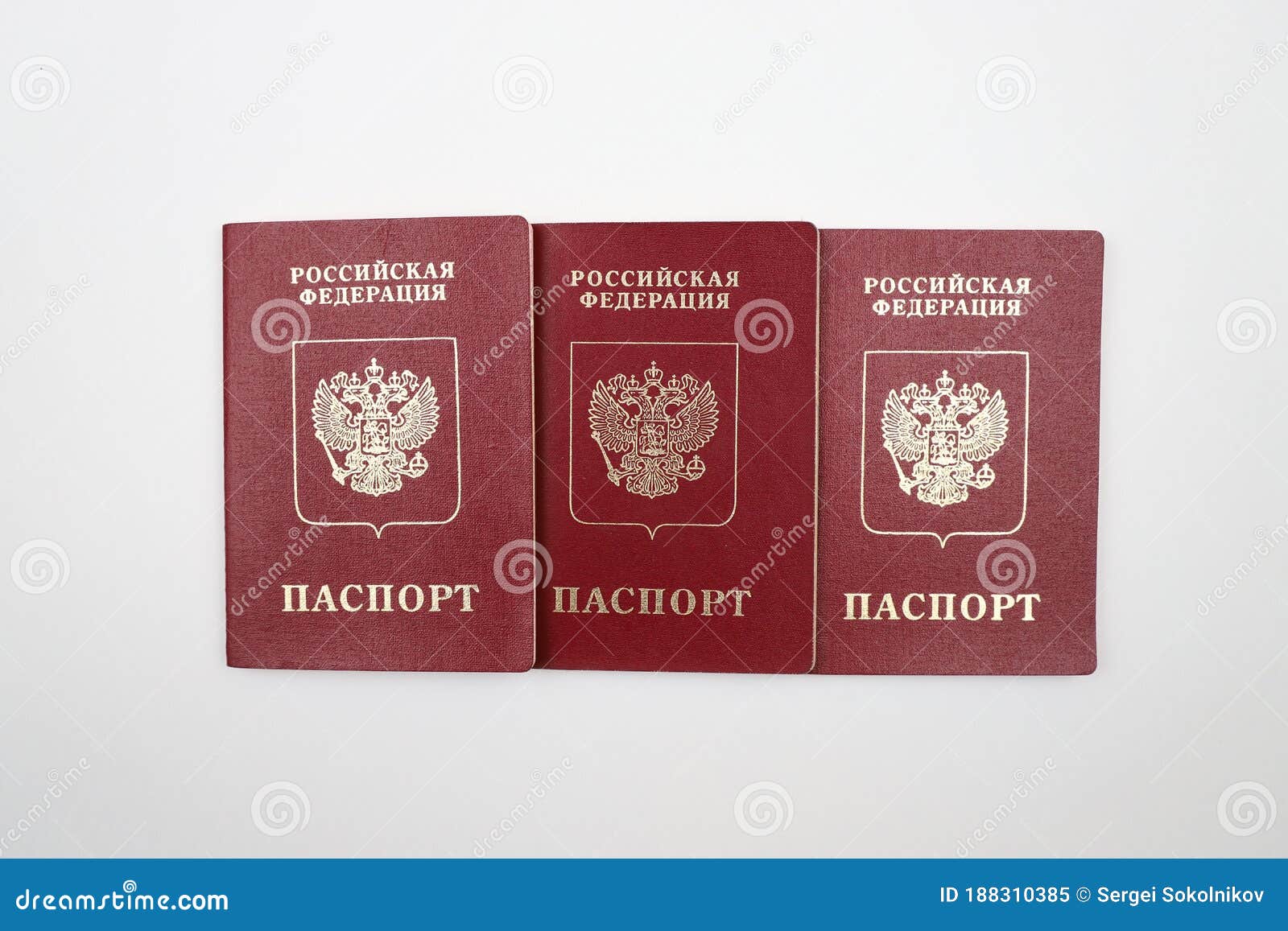 Three Russian passports stock image. Image of passport - 188310385