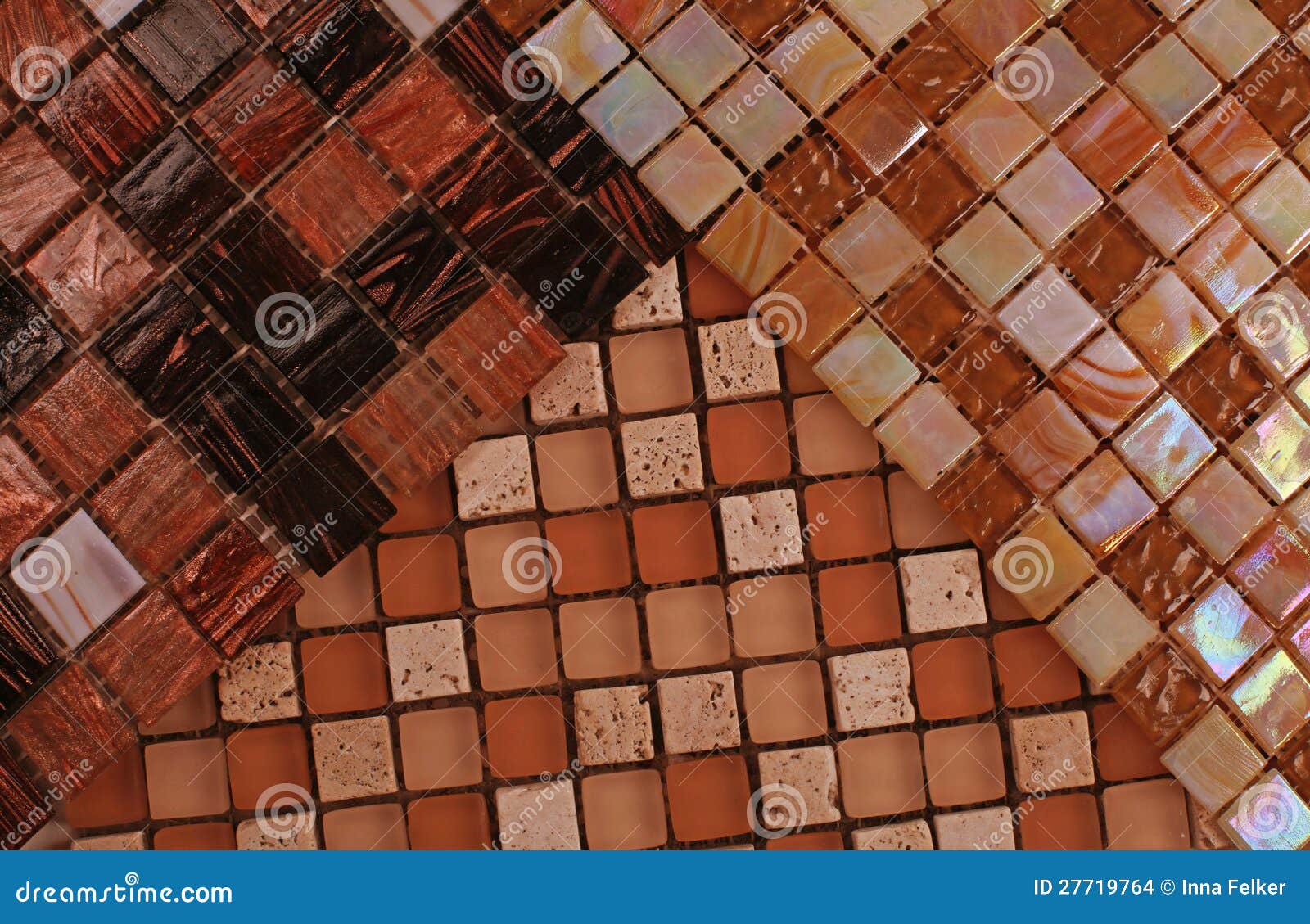 Three samples of mosaic stock photo. Image of floor, backgrounds - 27719764