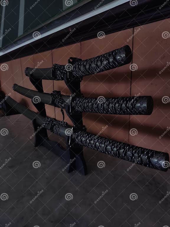 The three samurai stock photo. Image of black, nature - 268418914