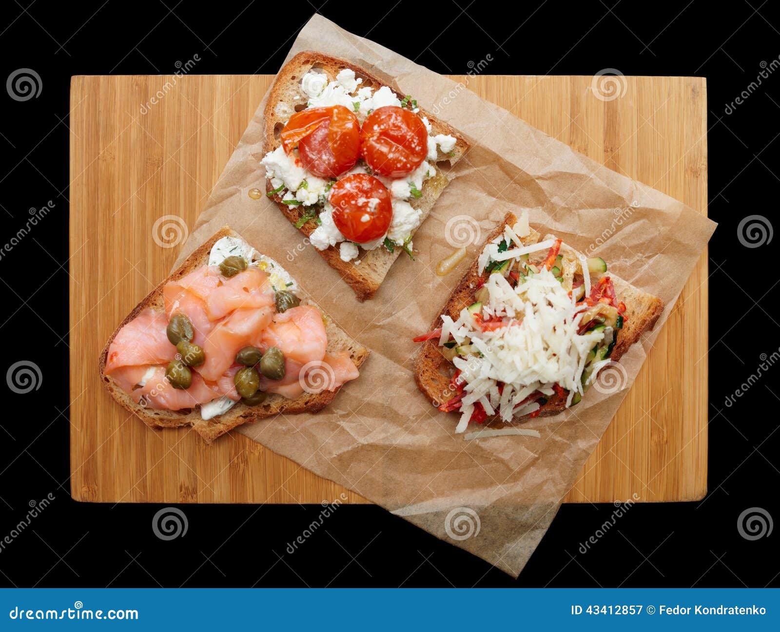 Three Sandwiches on Platter Stock Image - Image of isolated, buffet ...