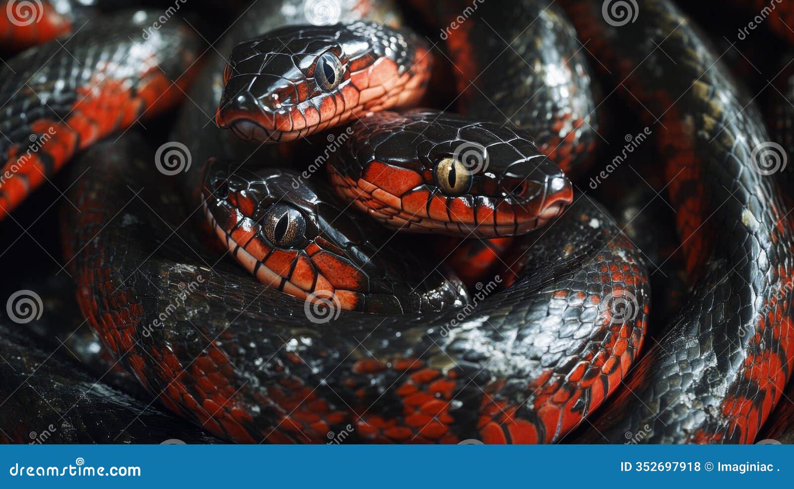 Snakes Intertwined Emblematic Representation Of The Year Of The Snake ...