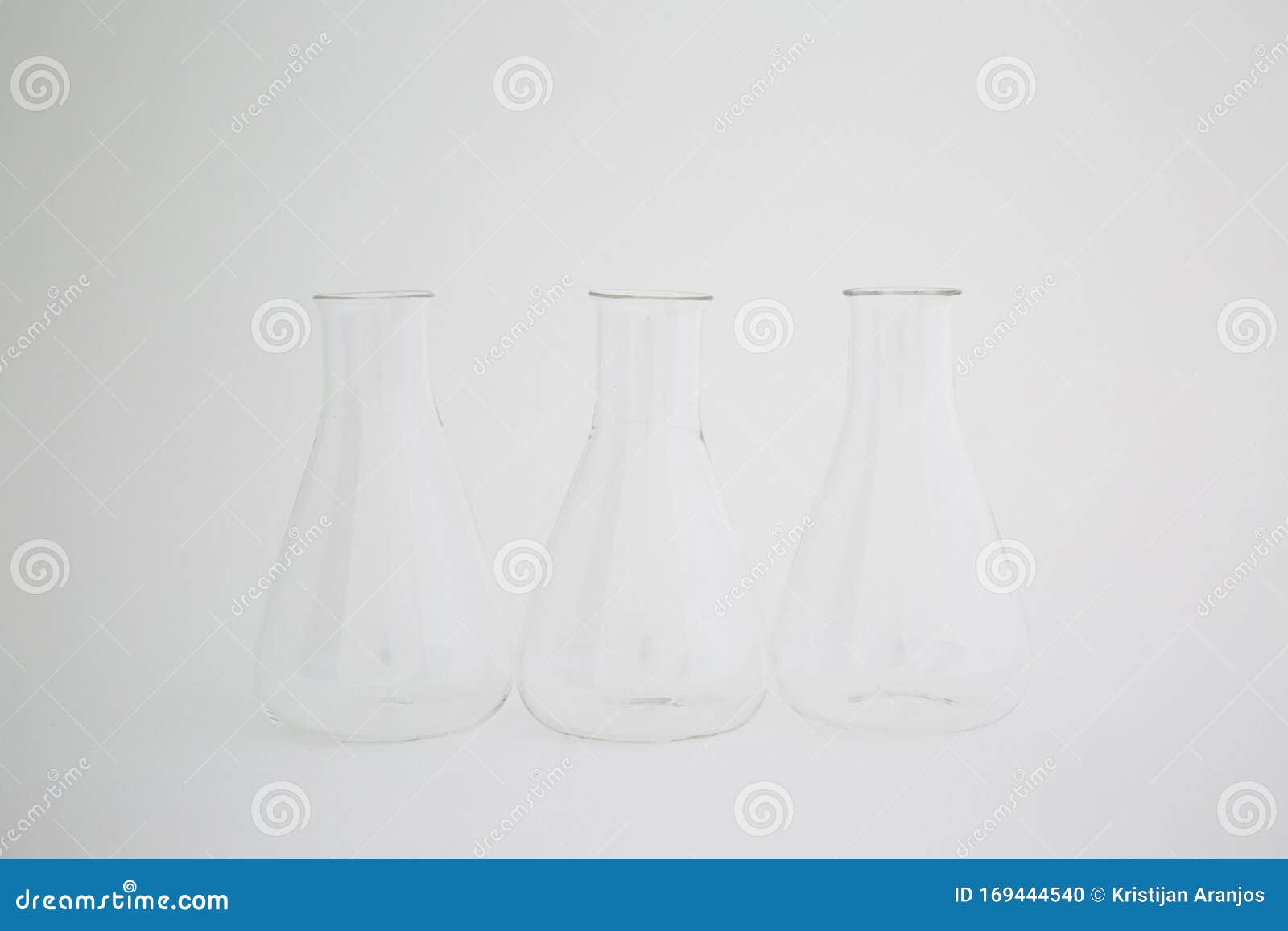 Three Erlenmeyer Flask , Glassware Royalty-Free Stock Image ...