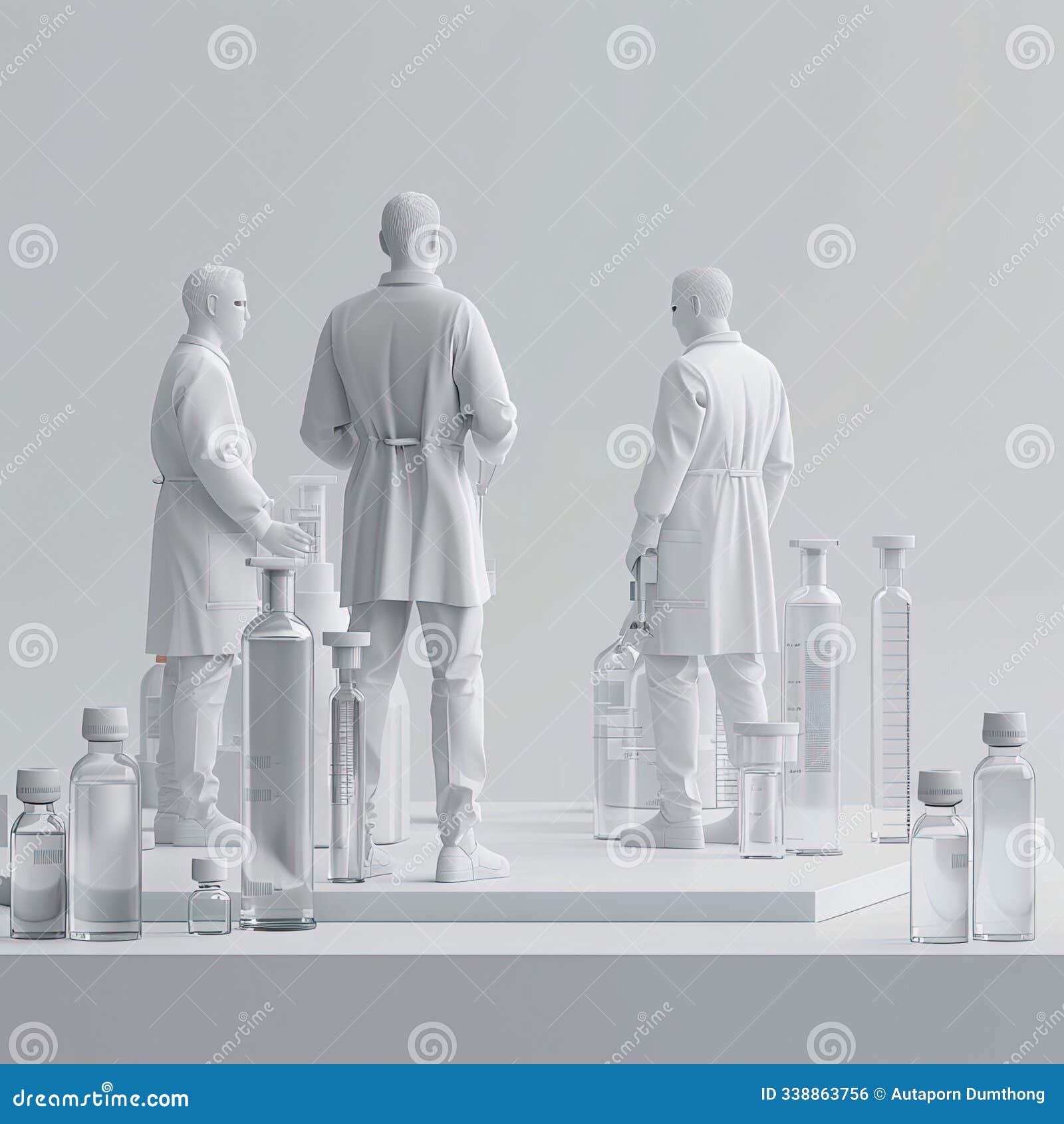 Laboratory Bottles Vector Illustration | CartoonDealer.com #3646374