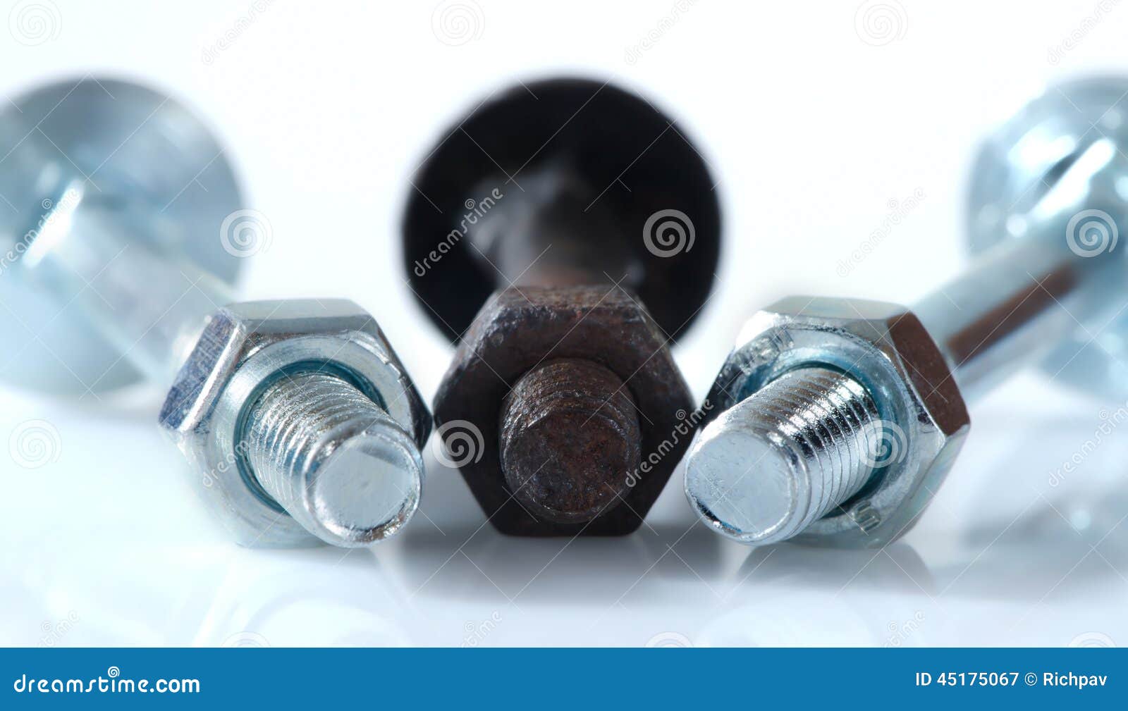 Three Screws stock image. Image of construction, large - 45175067