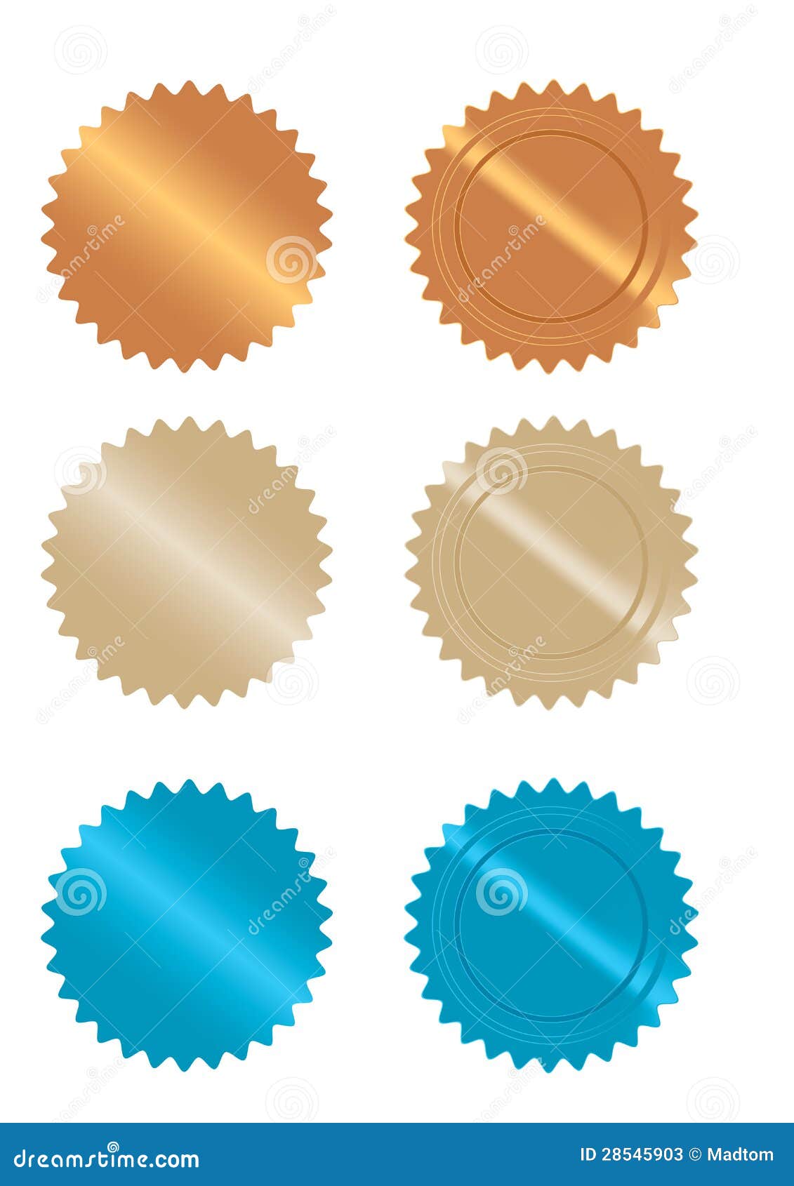 Three seal stock vector. Illustration of advertisement - 28545903