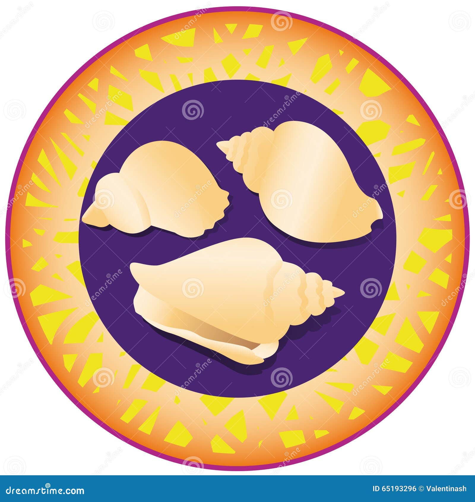 Three Seashells In Watercolor Stock Photography | CartoonDealer.com ...