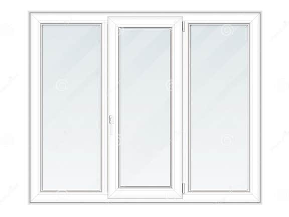 Three Section Window. stock vector. Illustration of blank - 148154360