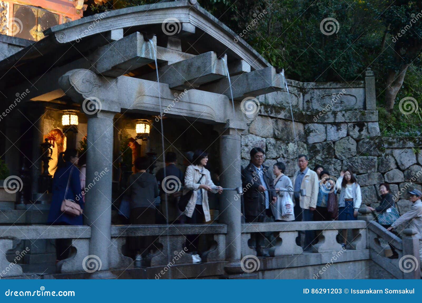 Three Separate Streams Of Otowa Waterfall Editorial Photo ... Three Separate Streams Of Otowa Waterfall Editorial Photo ...