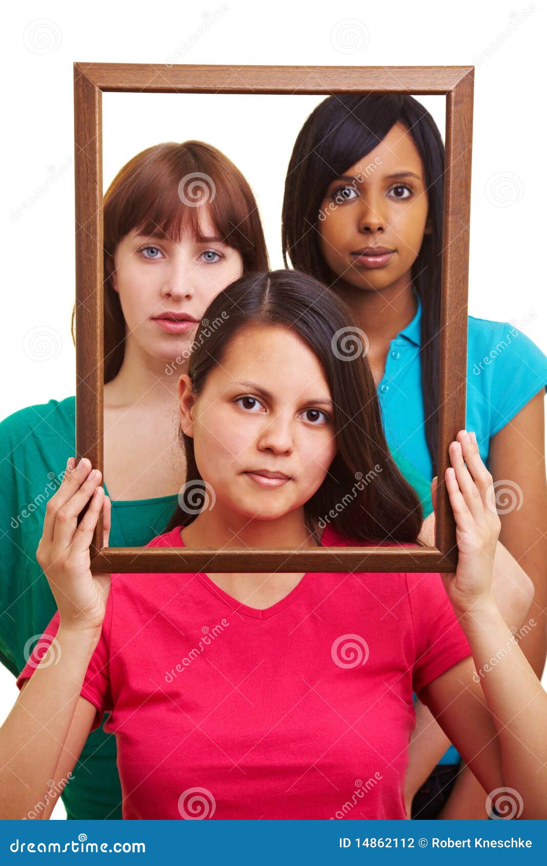 Three Serious Women in a Frame Stock Photo - Image of africans, neutral ...