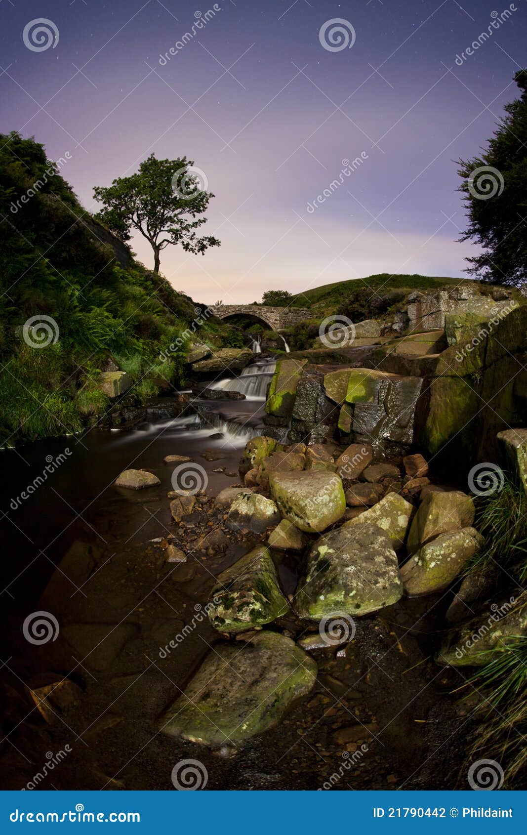 Three Shires Head Waterfall Stock Photo - Image of shires, flow: 21790442