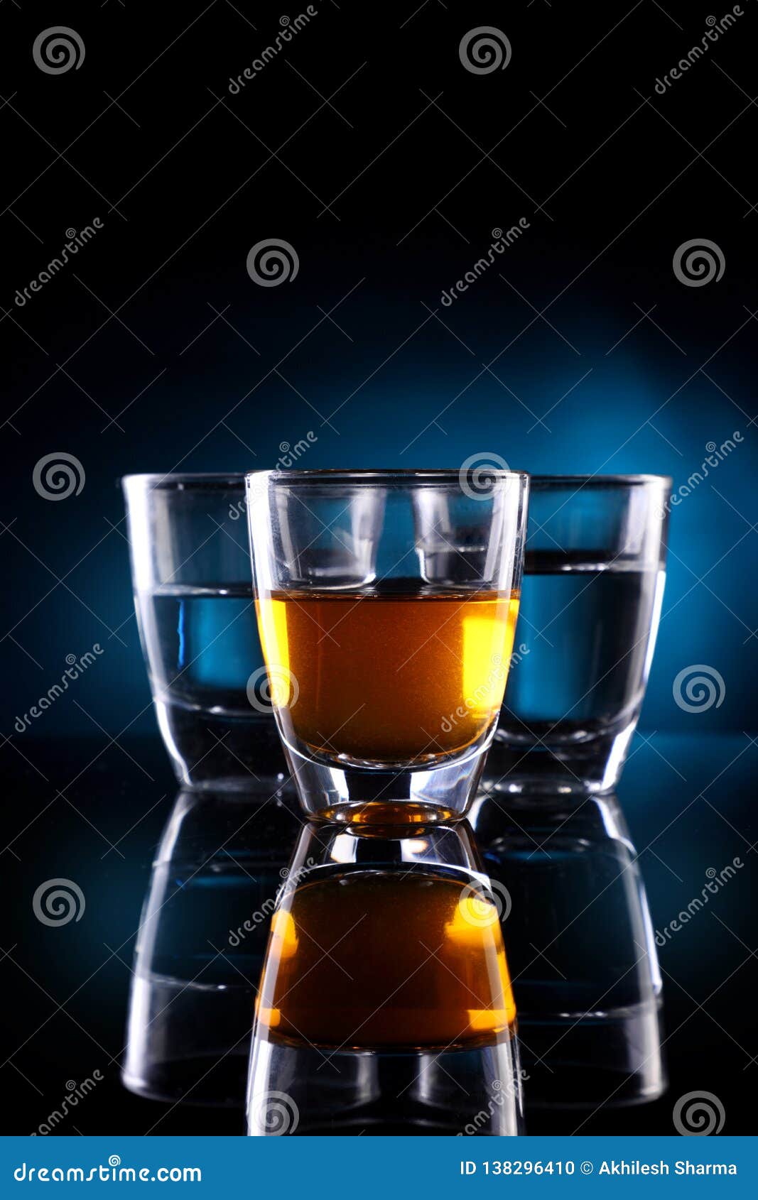 Three Shot Drinks On White Background Stock Photography | CartoonDealer ...