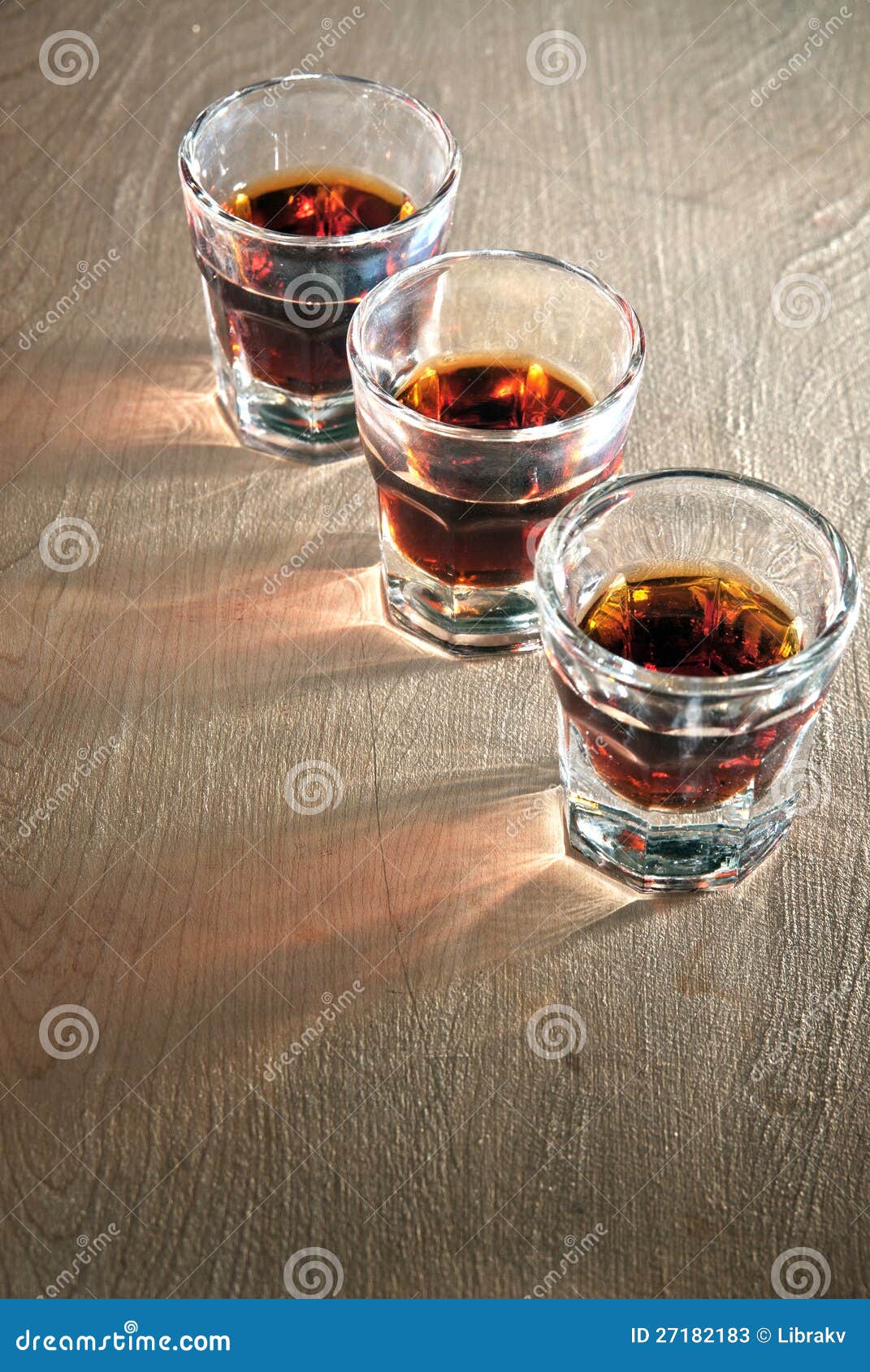 Three Shot Drinks On White Background Stock Photography | CartoonDealer ...