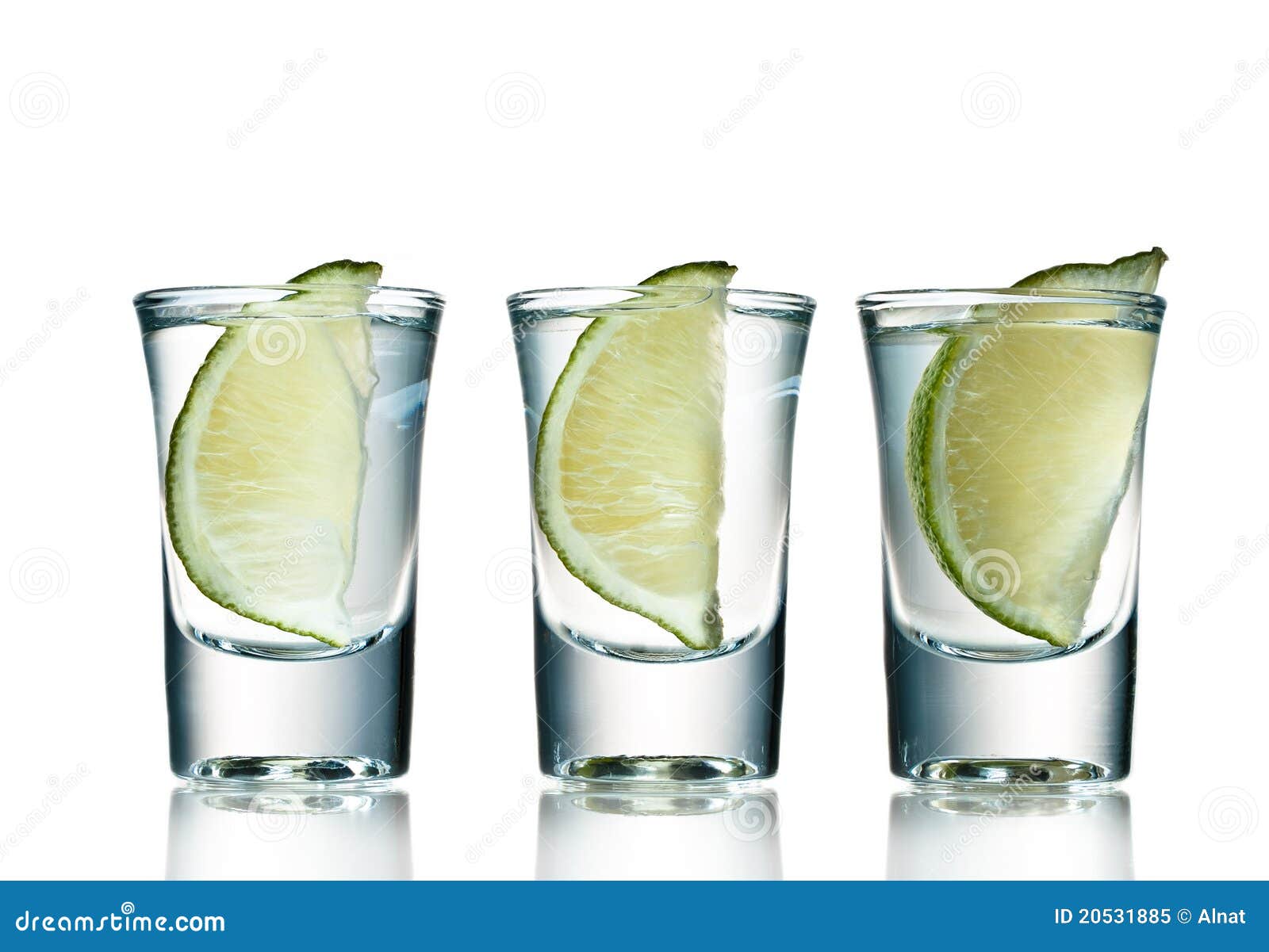 Three shots stock image. Image of cocktail, transparent - 20531885