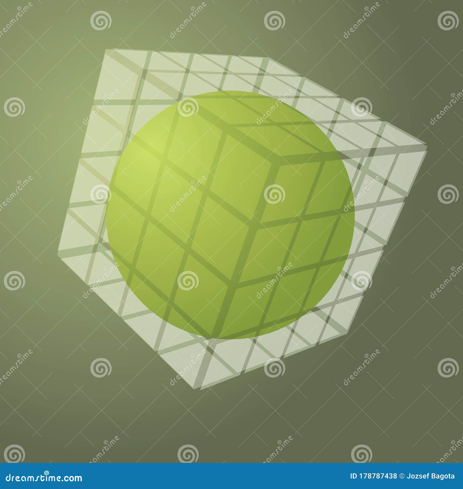 A Three Sided Cube Puzzle Box with a Globe in 3D Stock Vector ...