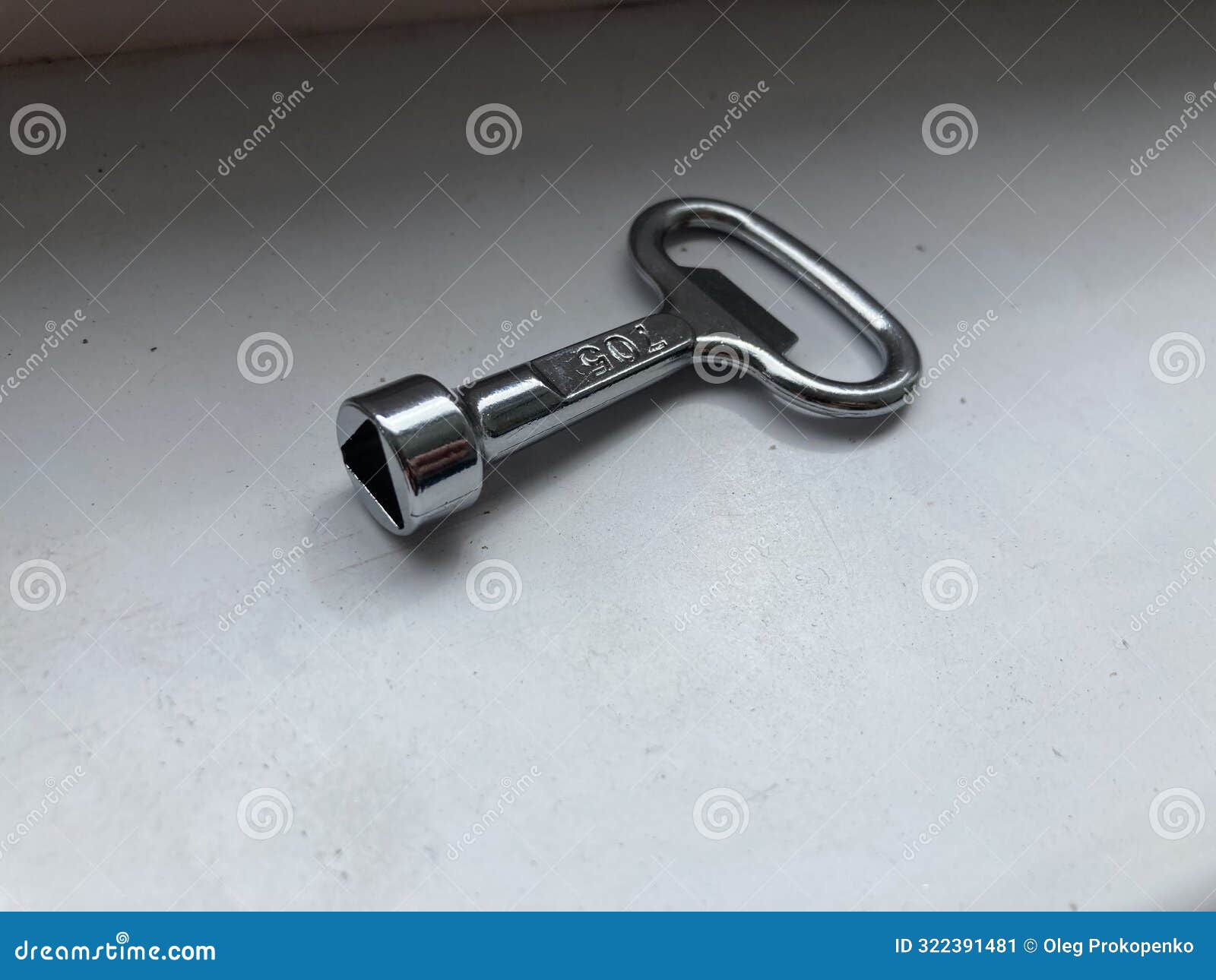 Three-sided Railway Key for Opening Doors Stock Image - Image of urban ...