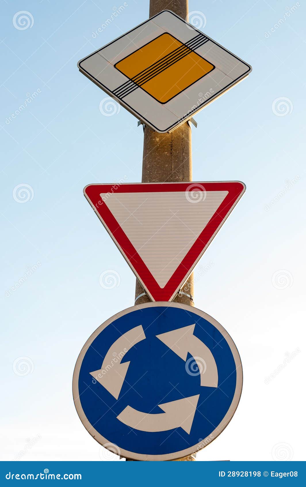 Three Signs On The Road Royalty-Free Stock Photo | CartoonDealer.com ...