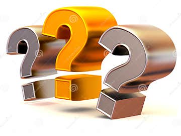 Three signs on a question stock illustration. Illustration of ...