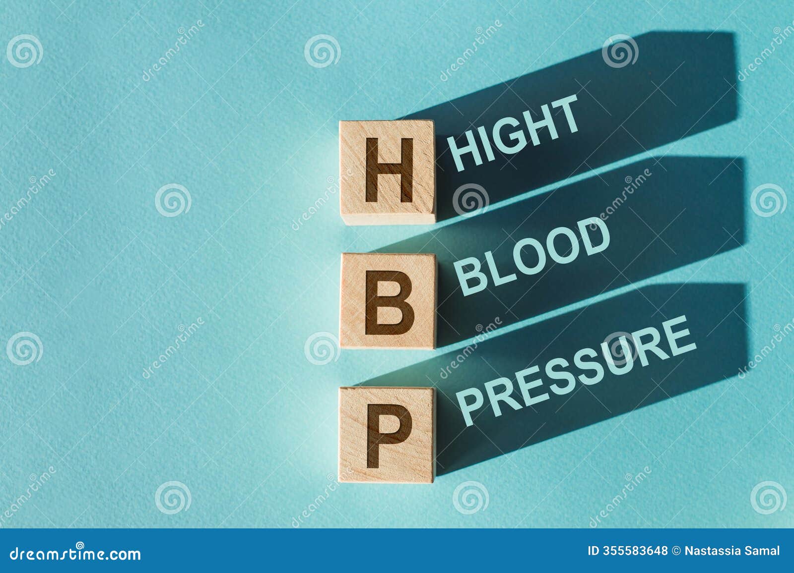 Three Signs Showing High Blood Pressure. HBP Stock Photo - Image of ...