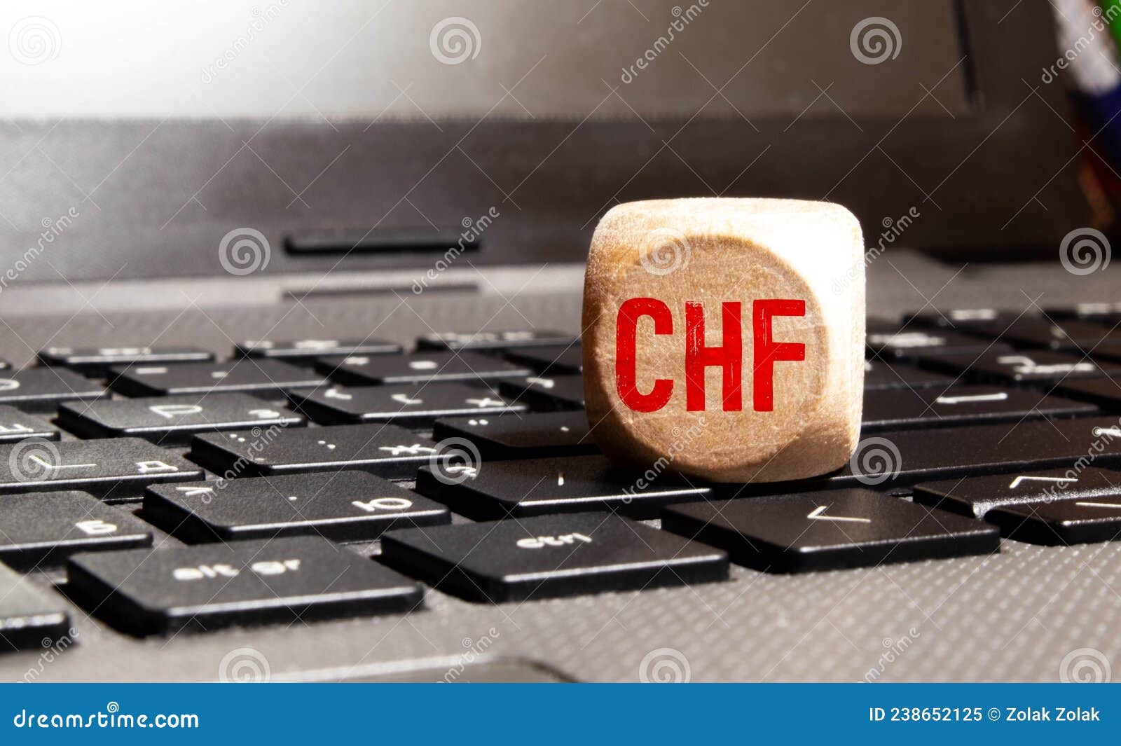 Three Silver Blocks Placed in a Row Labeled CHF Have Green Symbol in it ...