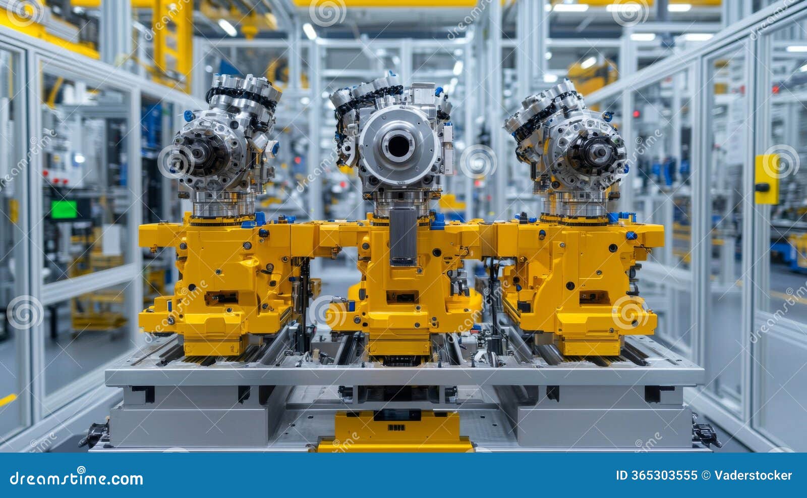 Row Of Jet Engines In Factory Workshop Royalty-Free Stock Photography ...