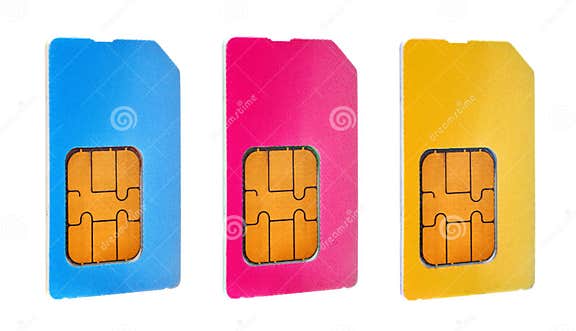 Three sim cards stock photo. Image of phone, connection - 45084190