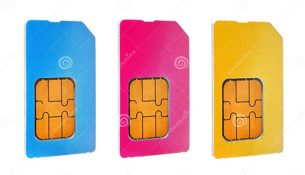 Three sim cards stock photo. Image of phone, connection - 45084190