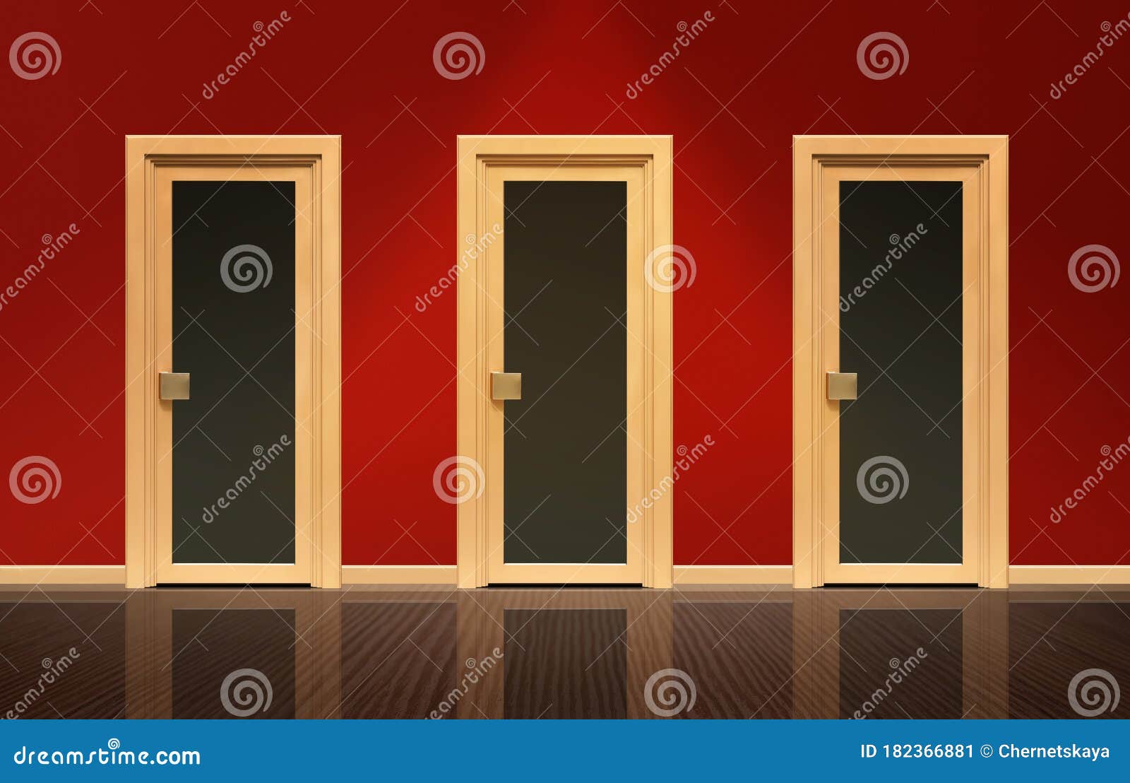 Three Doors With Different Sizes, San Miguel De Allende, Mexico Royalty ...