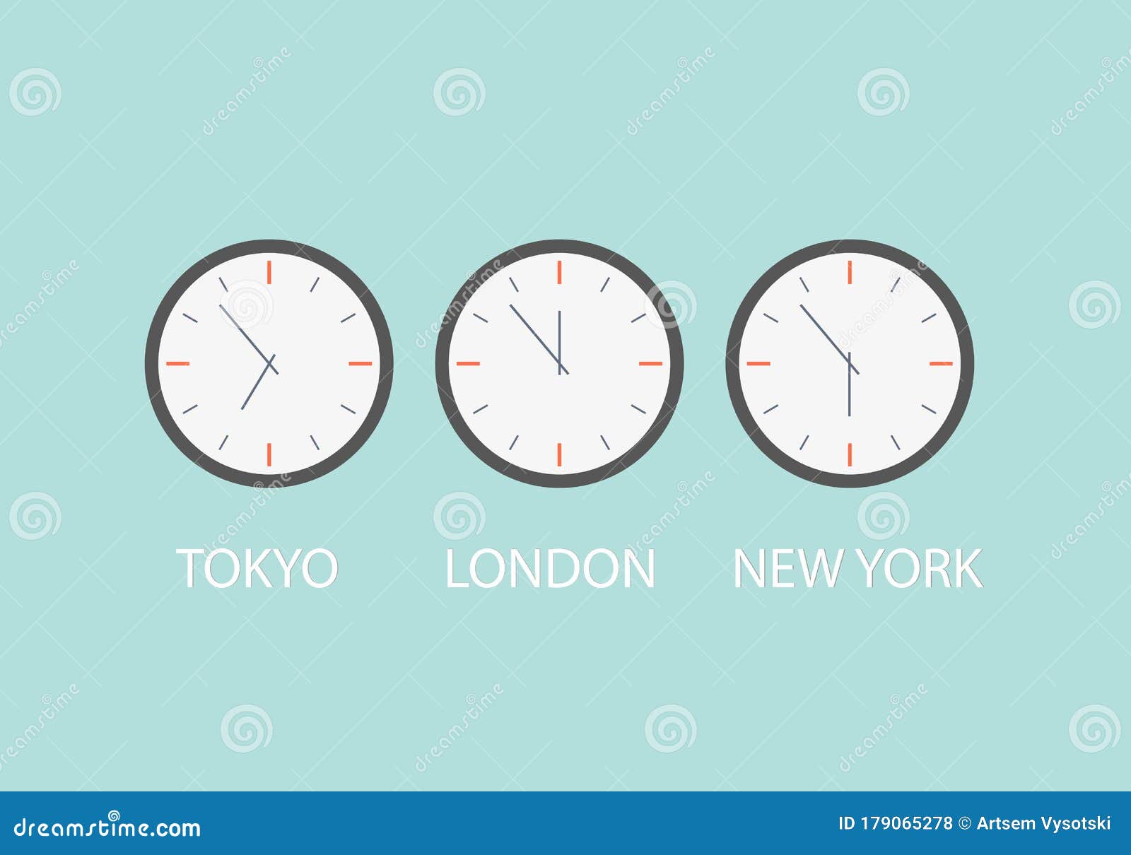 Clock Dials 1 Vector Illustration | CartoonDealer.com #10512298