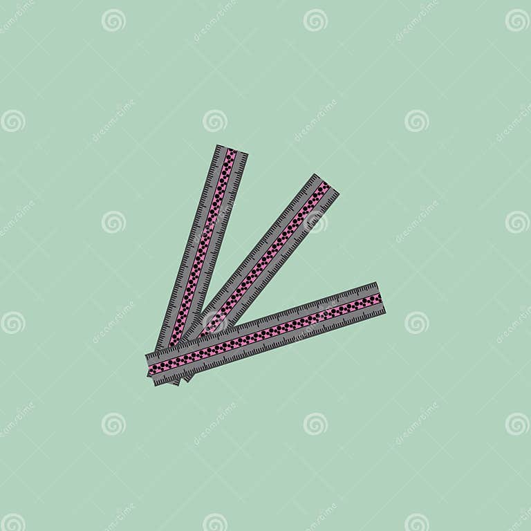 Three simple Rulers stock illustration. Illustration of rulers - 167930285