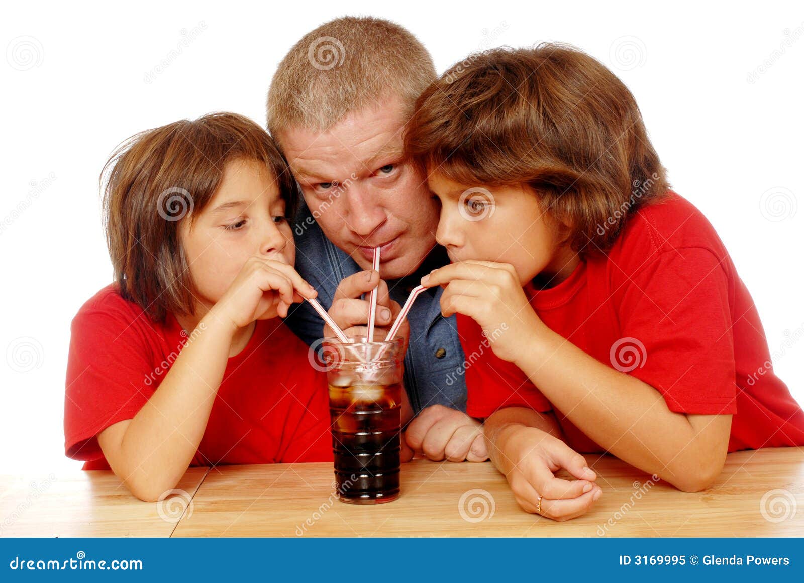 Three Sipping Soda stock image. Image of refreshment, sharing - 3169995