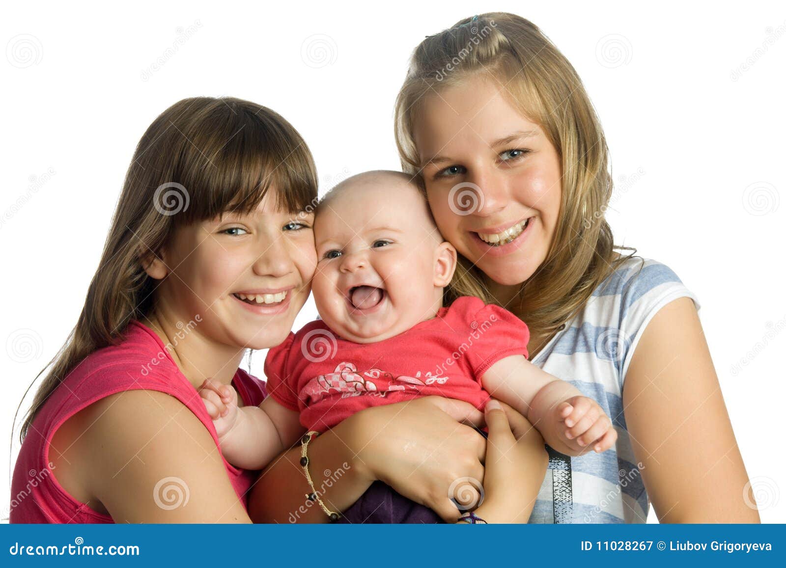 Three sisters stock image. Image of female, girls, child - 11028267