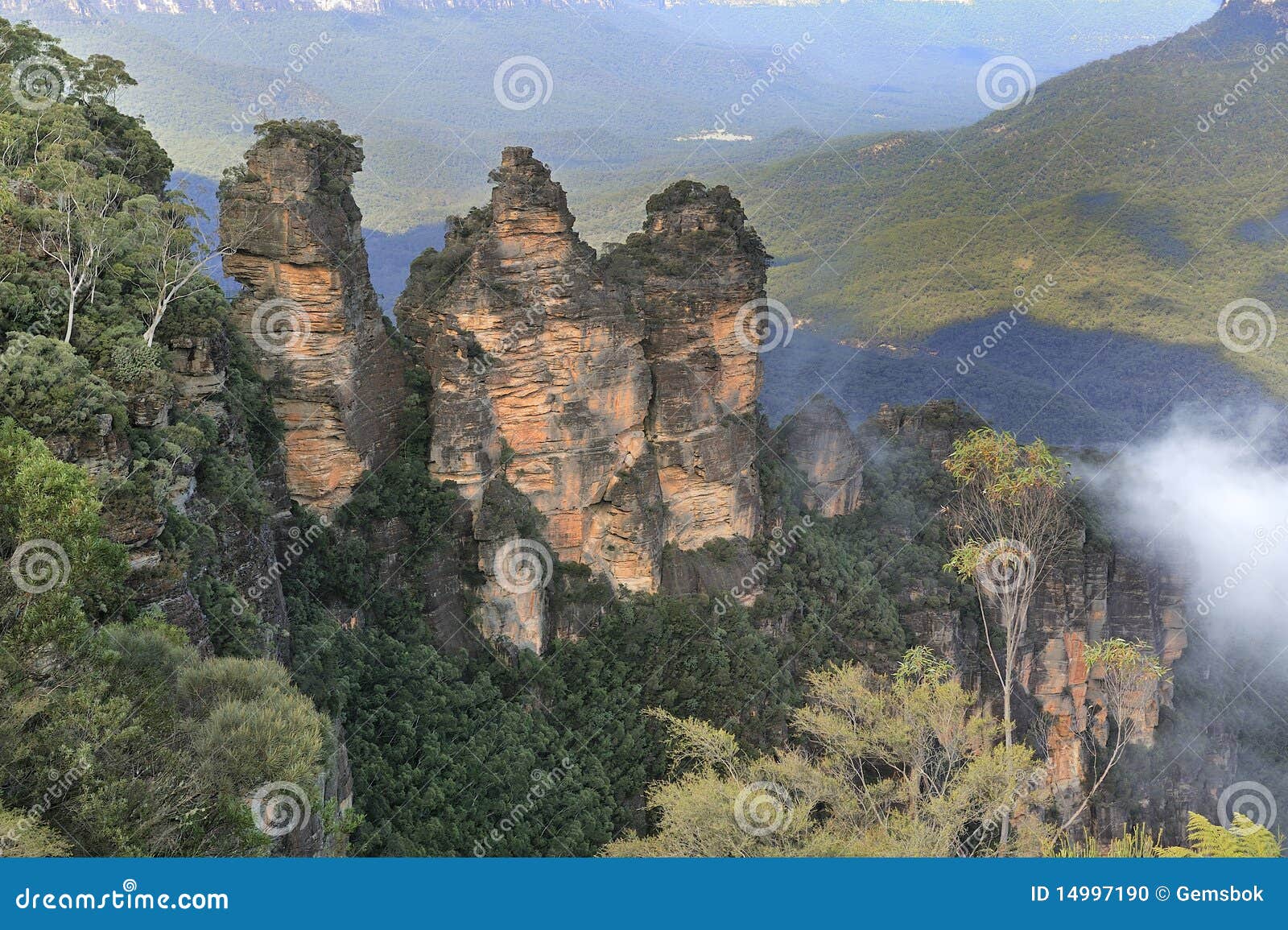 Three sisters stock photo. Image of nature, sisters, valley - 14997190